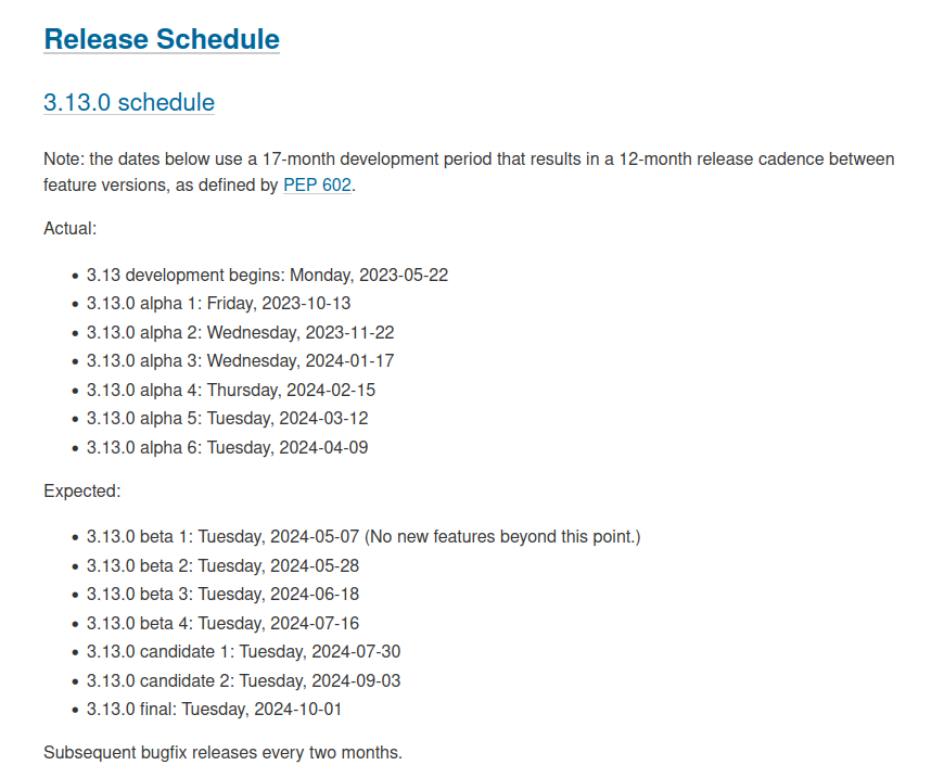Вышла первая бета-версия языка программирования Python 3.13.0b1 / Хабр